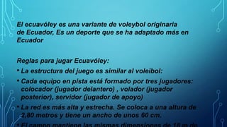 Ecuavoley | PPTX
