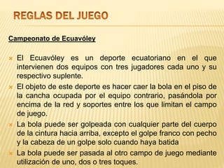 Ecuavoley | PPTX