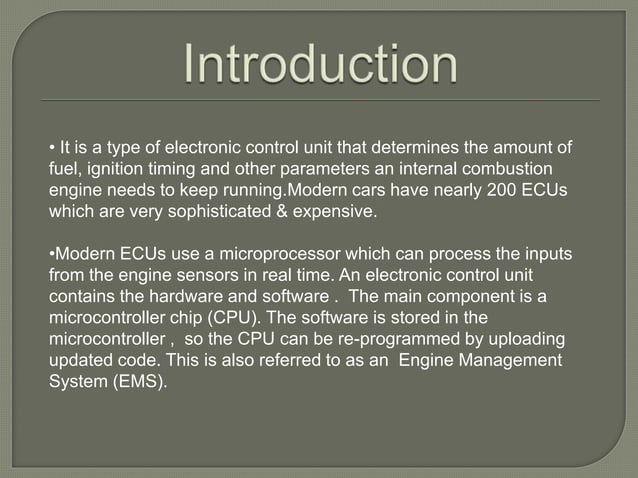 Ecu final | PPTX | Computing | Technology & Computing