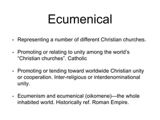 Ecumencial | PPTX