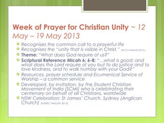 Ecumenism examples and impact | PPT | Christianity | Religion ...