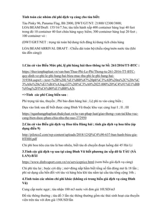 ĐỀ CƯƠNG KINH TẾ CẢNG năm học 2022.docx