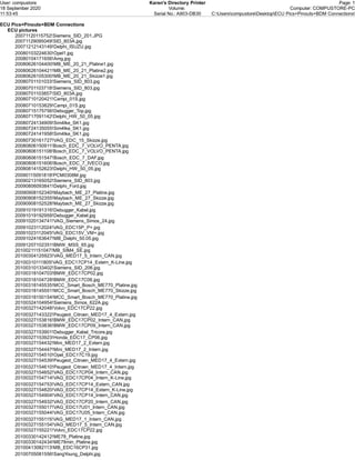 Ecu pinouts+bdm connections+immo info list | PDF