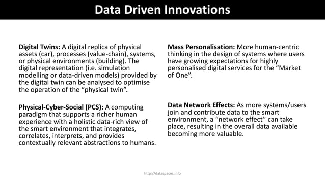 From Data Platforms to Dataspaces: Enabling Data Ecosystems for Intelligent Systems | PPT