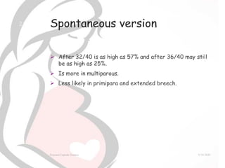 Ecv- External Cephalic Version- Define, Risk, procedure, step, benefits ...