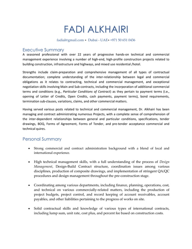 Ecv fadi m alkhairi | PDF