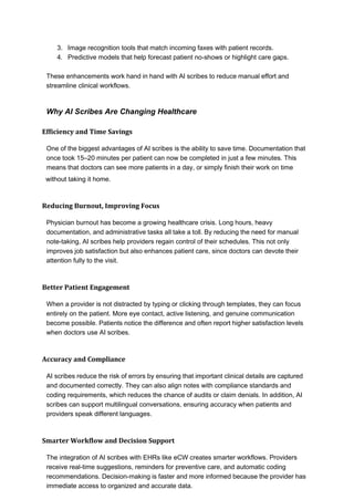 eClinicalWorks EHR and AI Medical Scribes: A Complete Guide | PDF