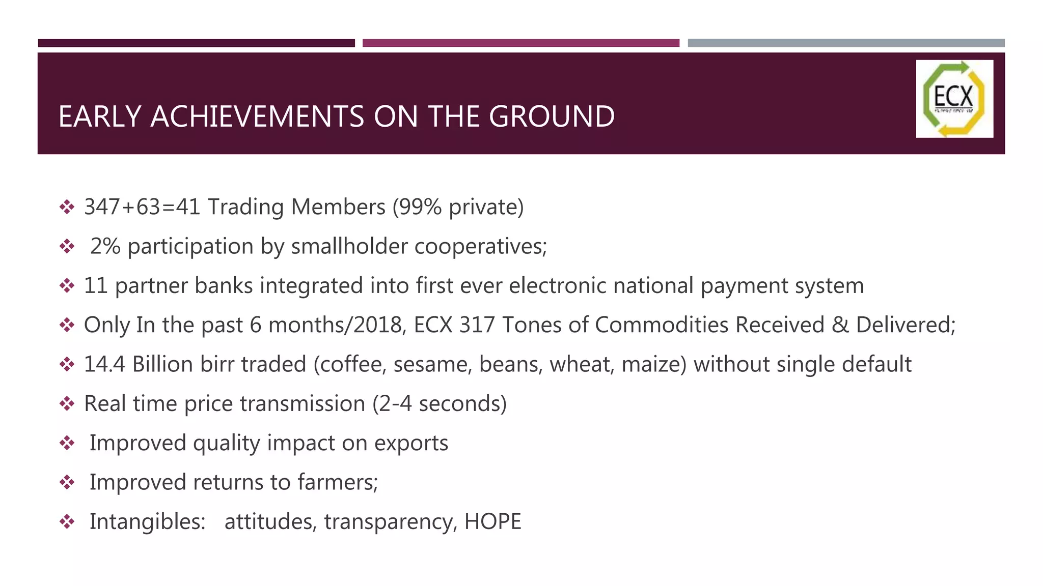 Ethiopian Commodity Exchange | PPTX