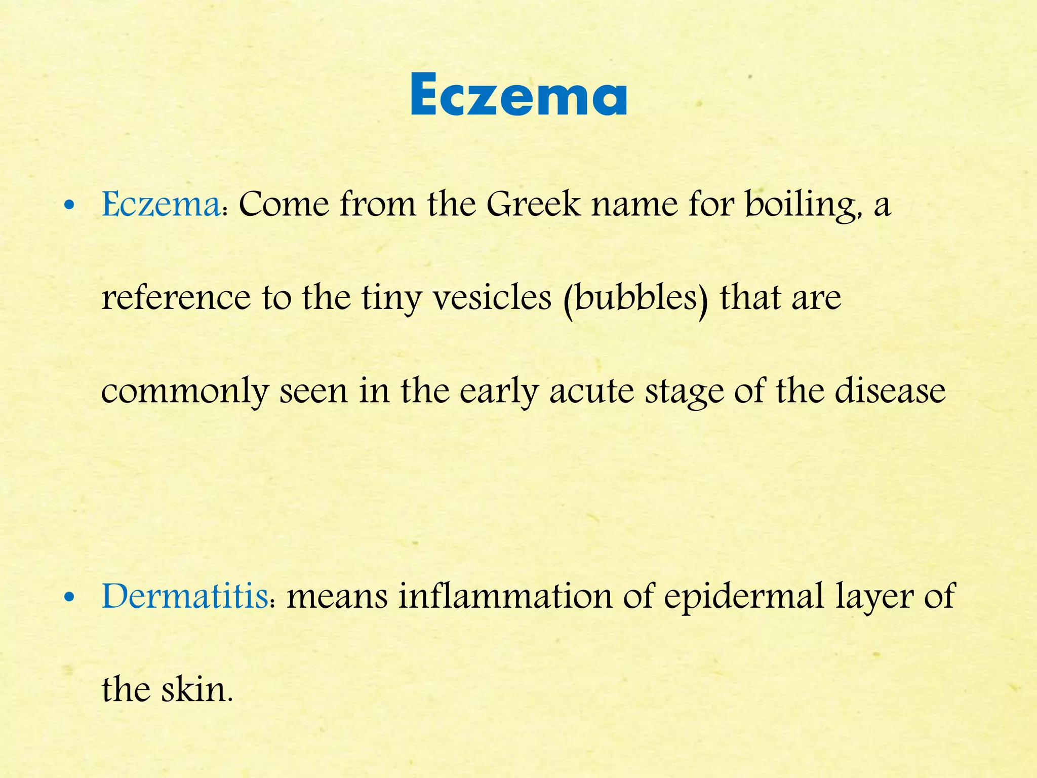 Eczema | PPTX