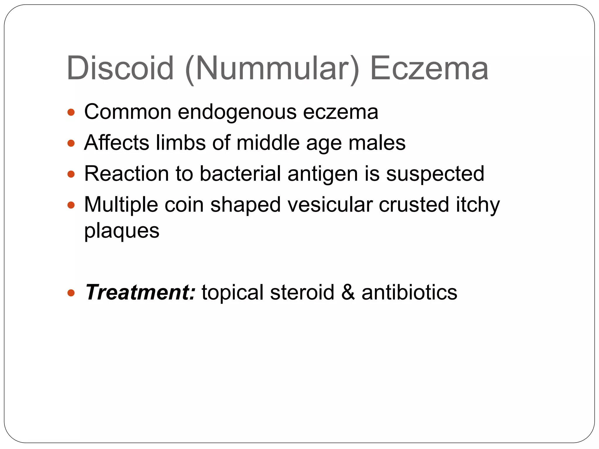Eczema - A Case Presentation (by Dr. Julius King Kwedhi) | PPTX
