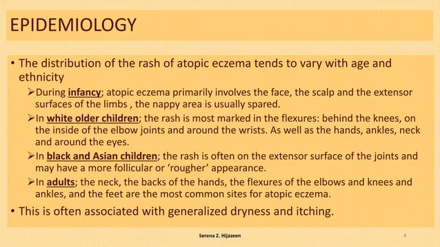 Eczema (Atopic Dermatitis) Definition, clinical presentation, and ...