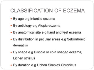 ECZEMA presentation for physiotherapy ppt | PPT