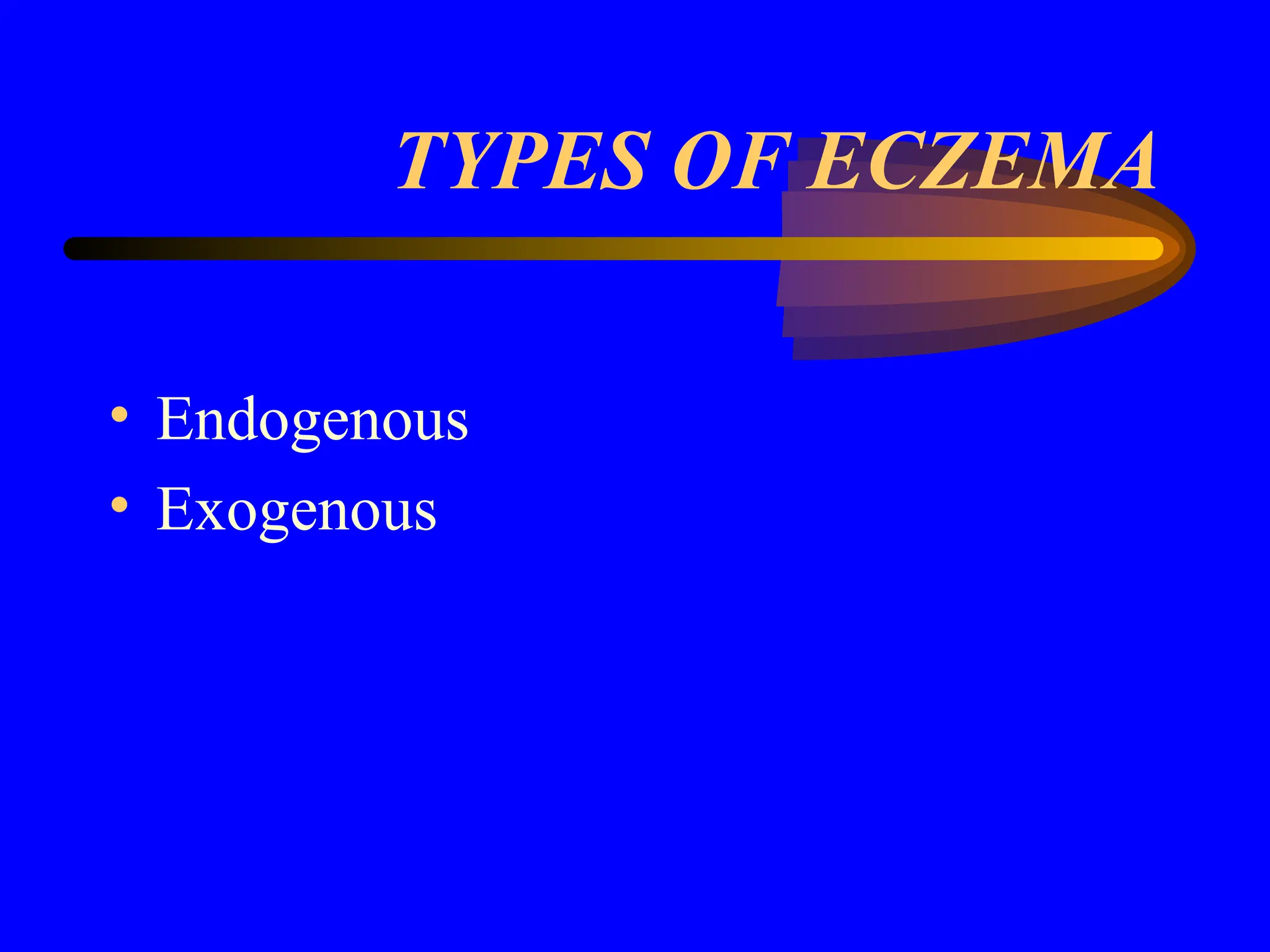 ECZEMA presentation from dermatology.... | PPT
