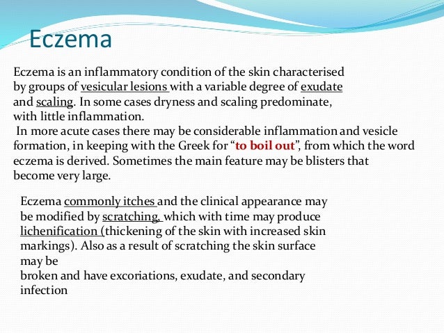Eczema basic principles
