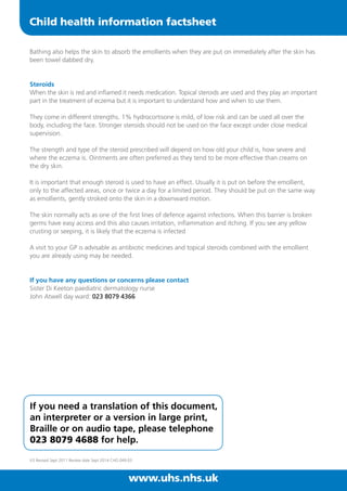 Eczema patient information | PDF