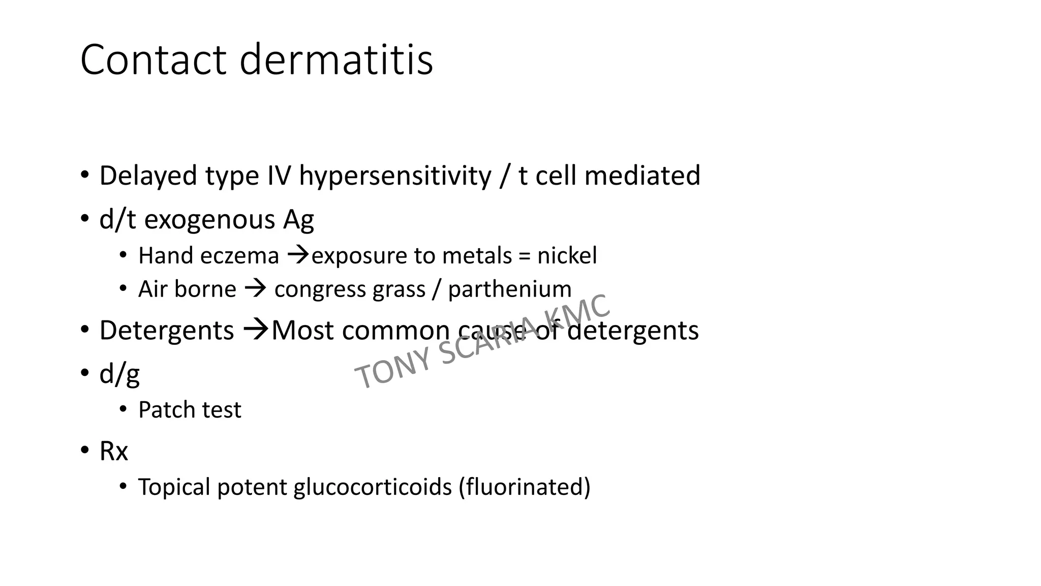 Eczema and dermatitis DERMATOLOGY | PDF