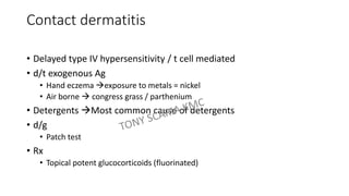 Eczema and dermatitis DERMATOLOGY | PDF