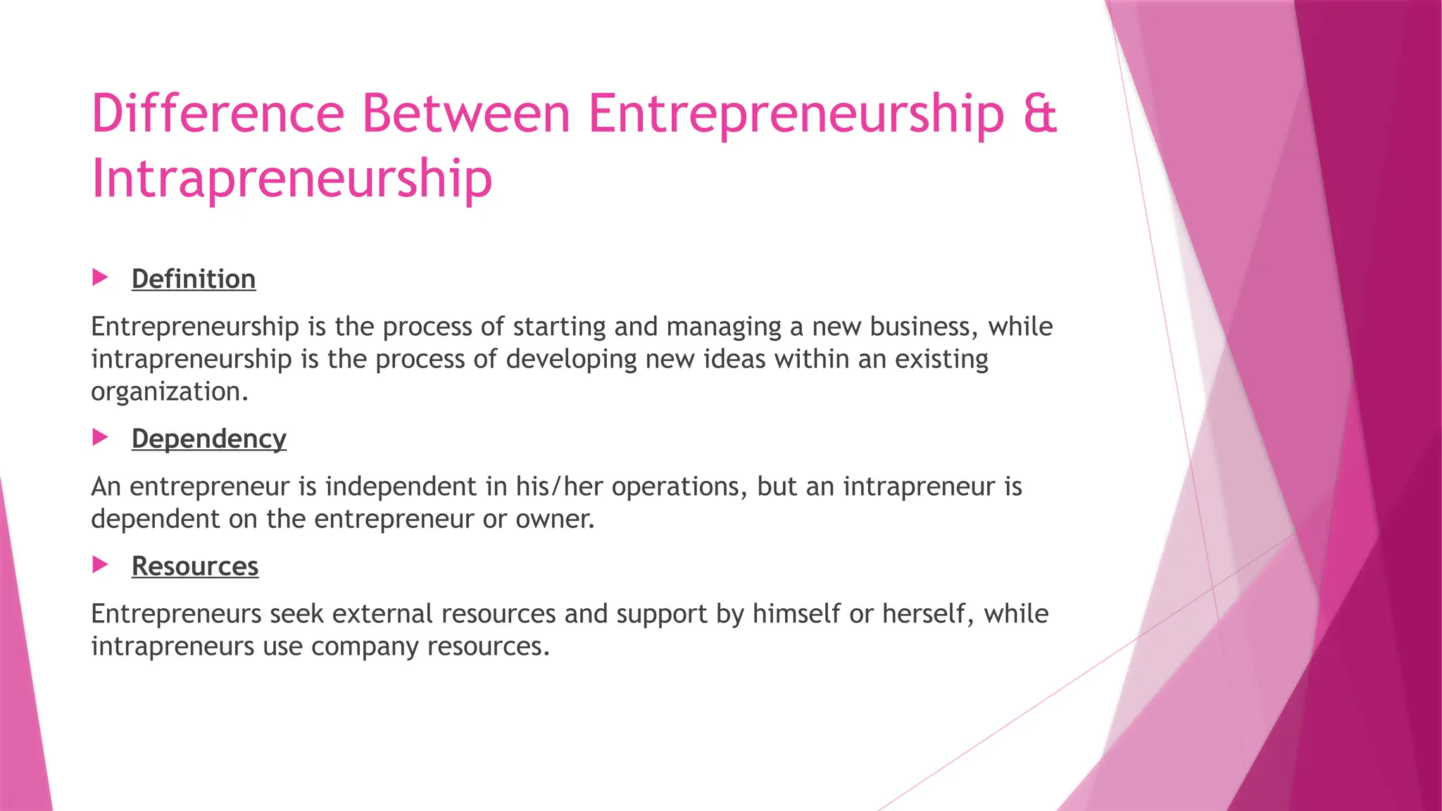 Entrepreneurship Development: basic Concept | PPTX