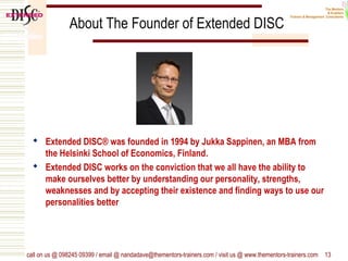 Extended DISC - Certification Workshop. | PPT