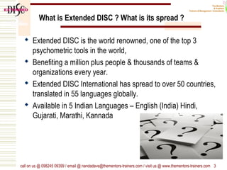 Extended DISC - Certification Workshop. | PPT