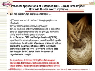 Extended DISC - Certification Workshop. | PPT