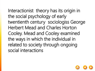 Interactionist Theory | PPTX