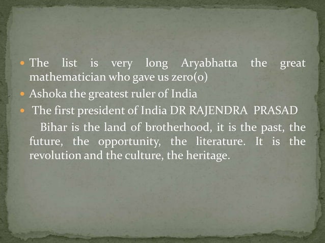 some fact about bihar | PPT