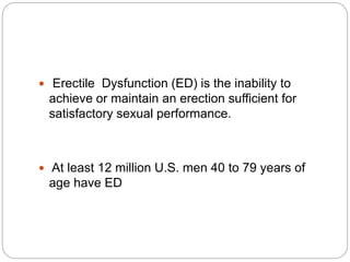 ERECTILE DYSFUNCTION | PPT