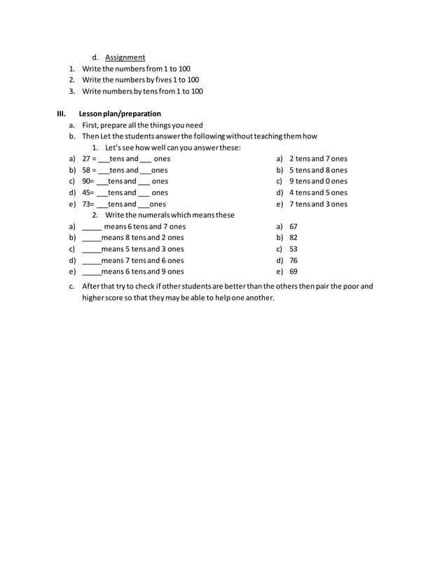Ed Tech 1 lesson Plan For Grade 3 Math PDF Free Download Ed Tech 1 lesson Plan For Grade 3 Math PDF Free Download