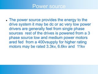 electrical drive | PPT