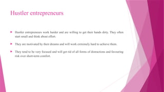 ED- Types of Entrepreneur: Innovative, Imitative, Fabian & Drone | PPTX