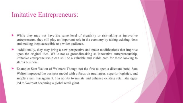 ED- Types of Entrepreneur: Innovative, Imitative, Fabian & Drone | PPTX