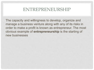 Factors affecting entrepreneurship | PPTX