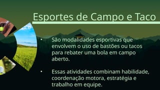 Ed. Fisica campo e taco- Slide para apresentação | PPTX