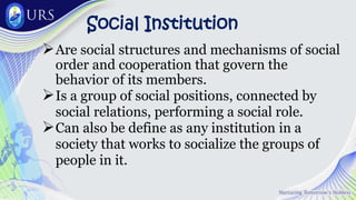 Social Institutions Ed3 | PPTX