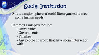 Social Institutions Ed3 | PPTX