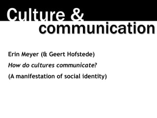 Ed Batista, Interpersonal Dynamics, Class 2: Communication | PPTX