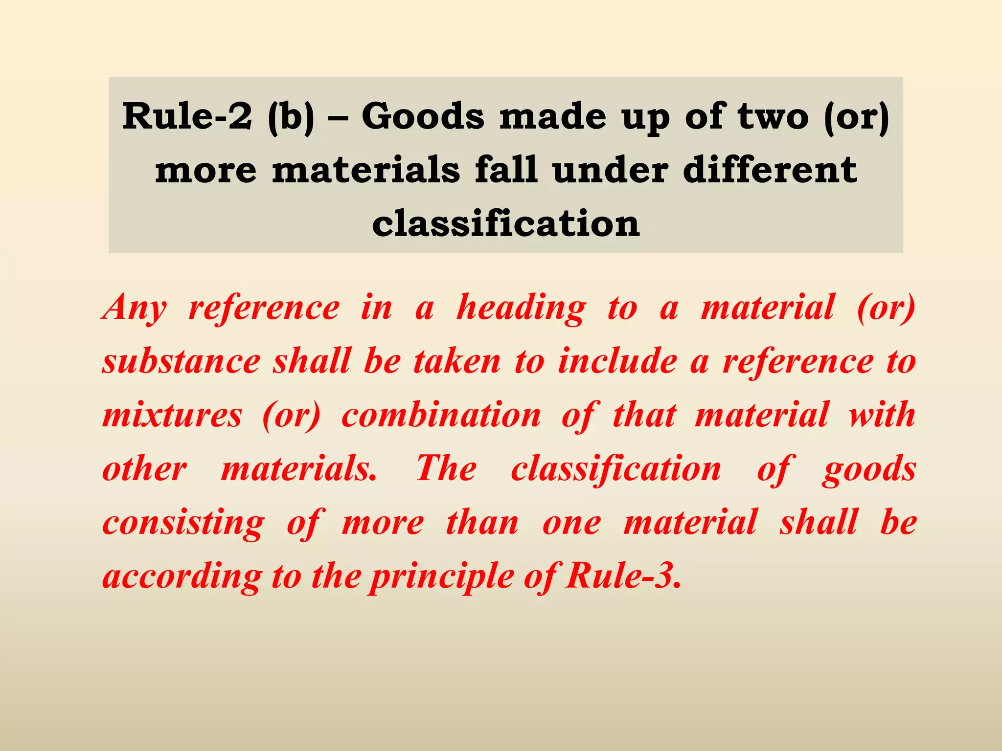 Classification of excisable goods | PPTX