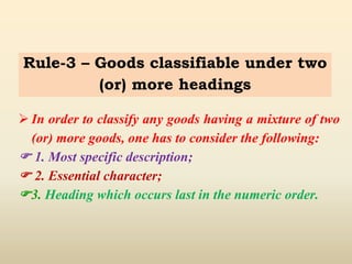 Classification of excisable goods | PPTX