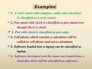 Classification of excisable goods | PPTX