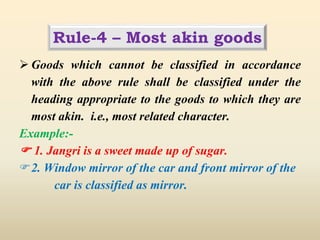 Classification of excisable goods | PPTX