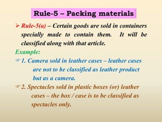 Classification of excisable goods | PPTX