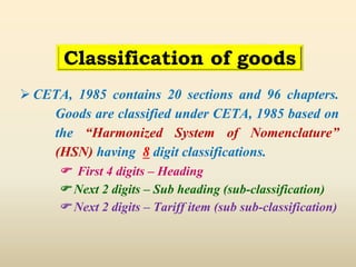 Classification of excisable goods | PPTX