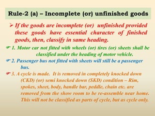 Classification of excisable goods | PPTX