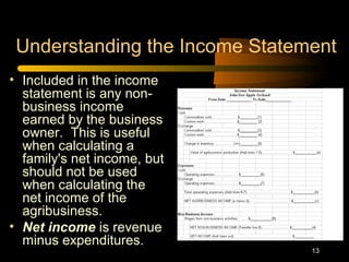 Understanding Balance Sheets, Cash Flow, Income Statements Farm ...