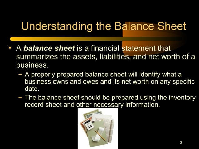 Understanding Balance Sheets, Cash Flow, Income Statements Farm ...