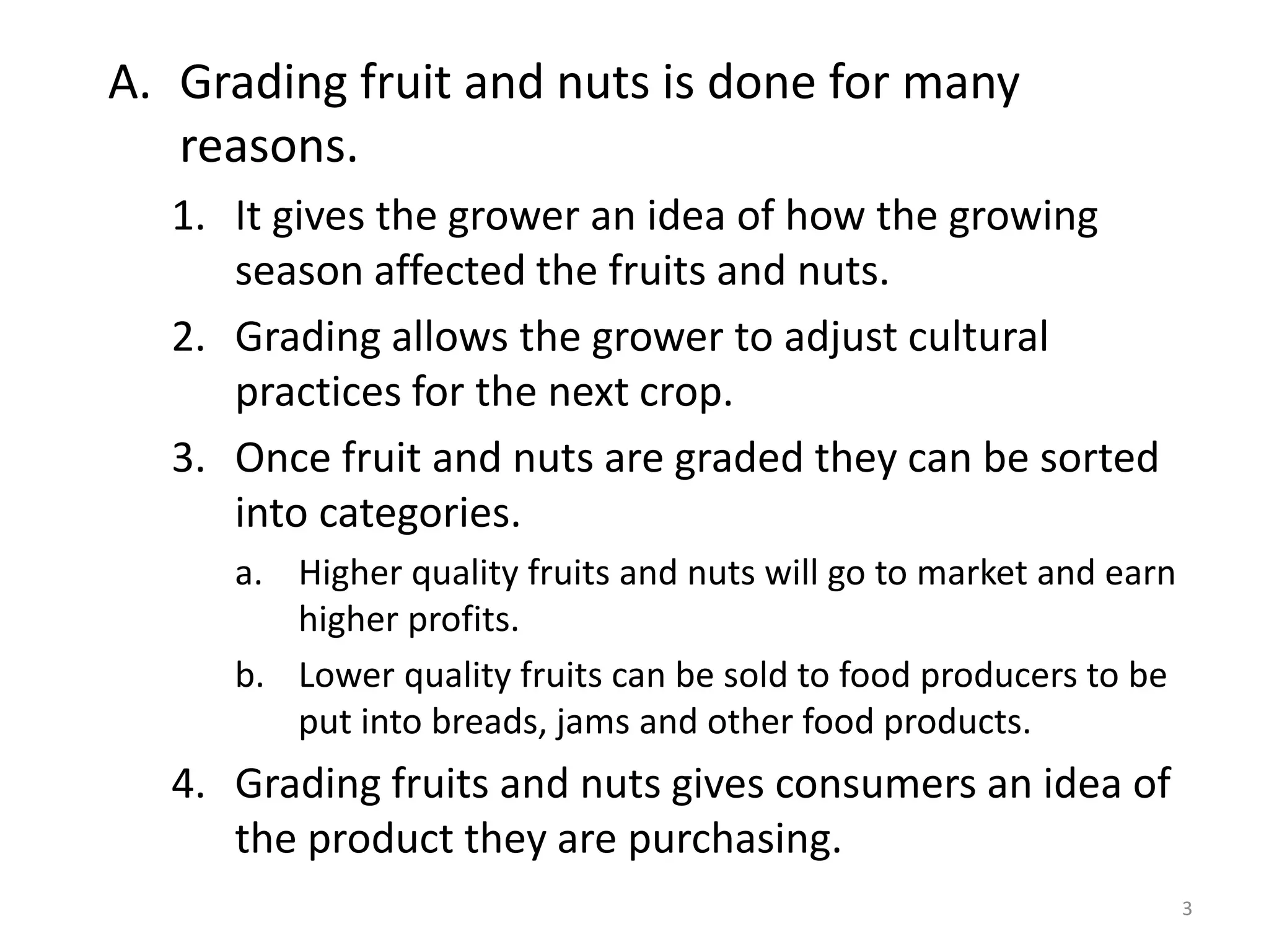 Grade Pack Store Post Harvest Fruit and Nut Crops | PPTX