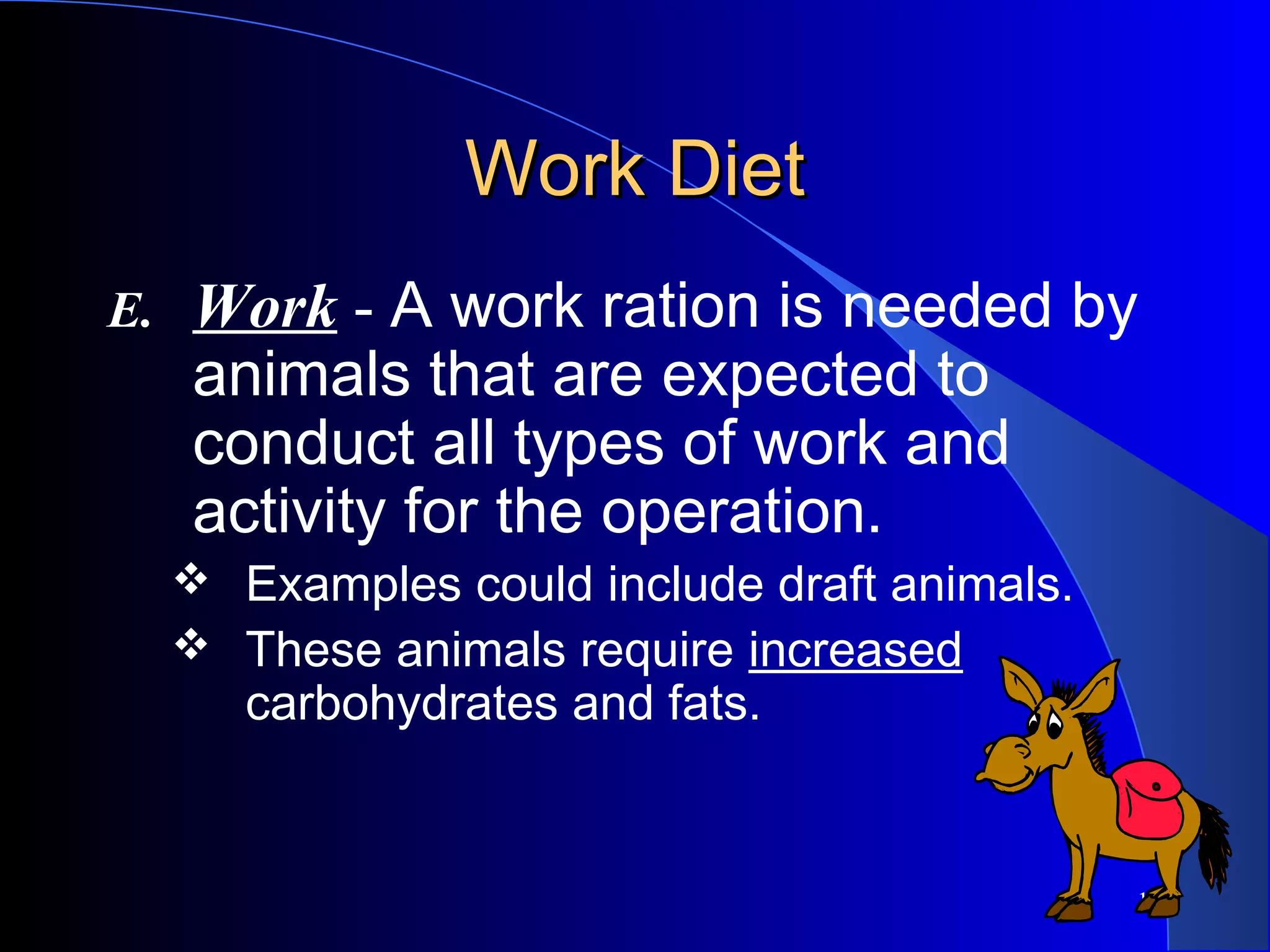 Nutritional Needs of Livestock Animals | PPT