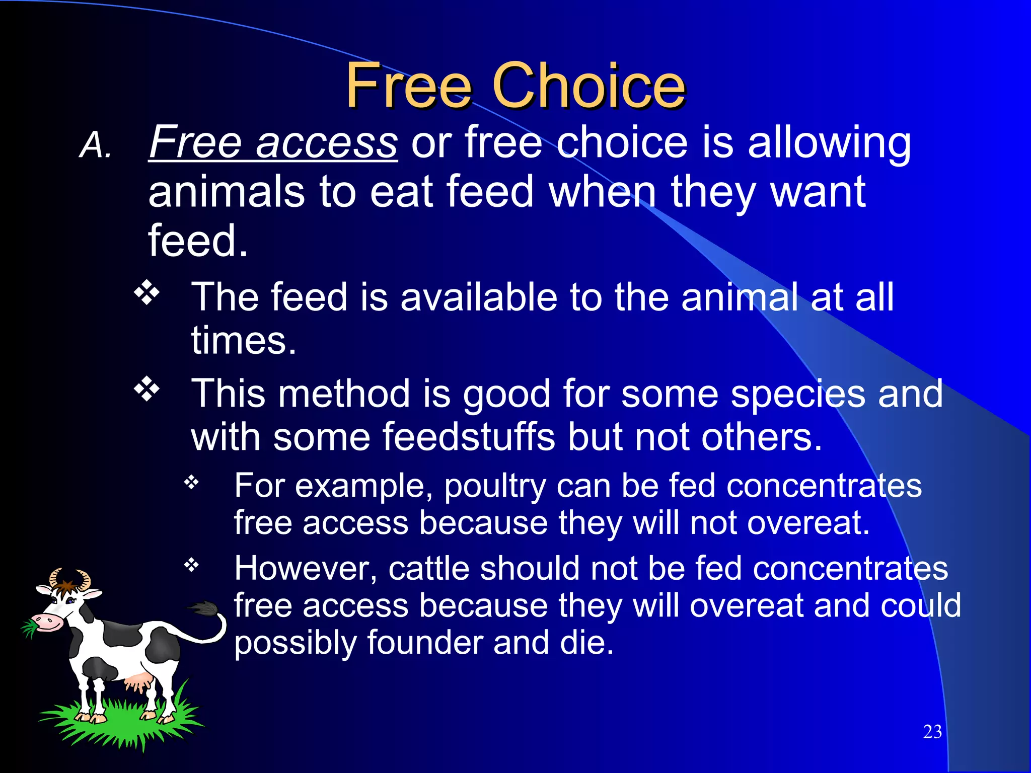 Nutritional Needs of Livestock Animals | PPT