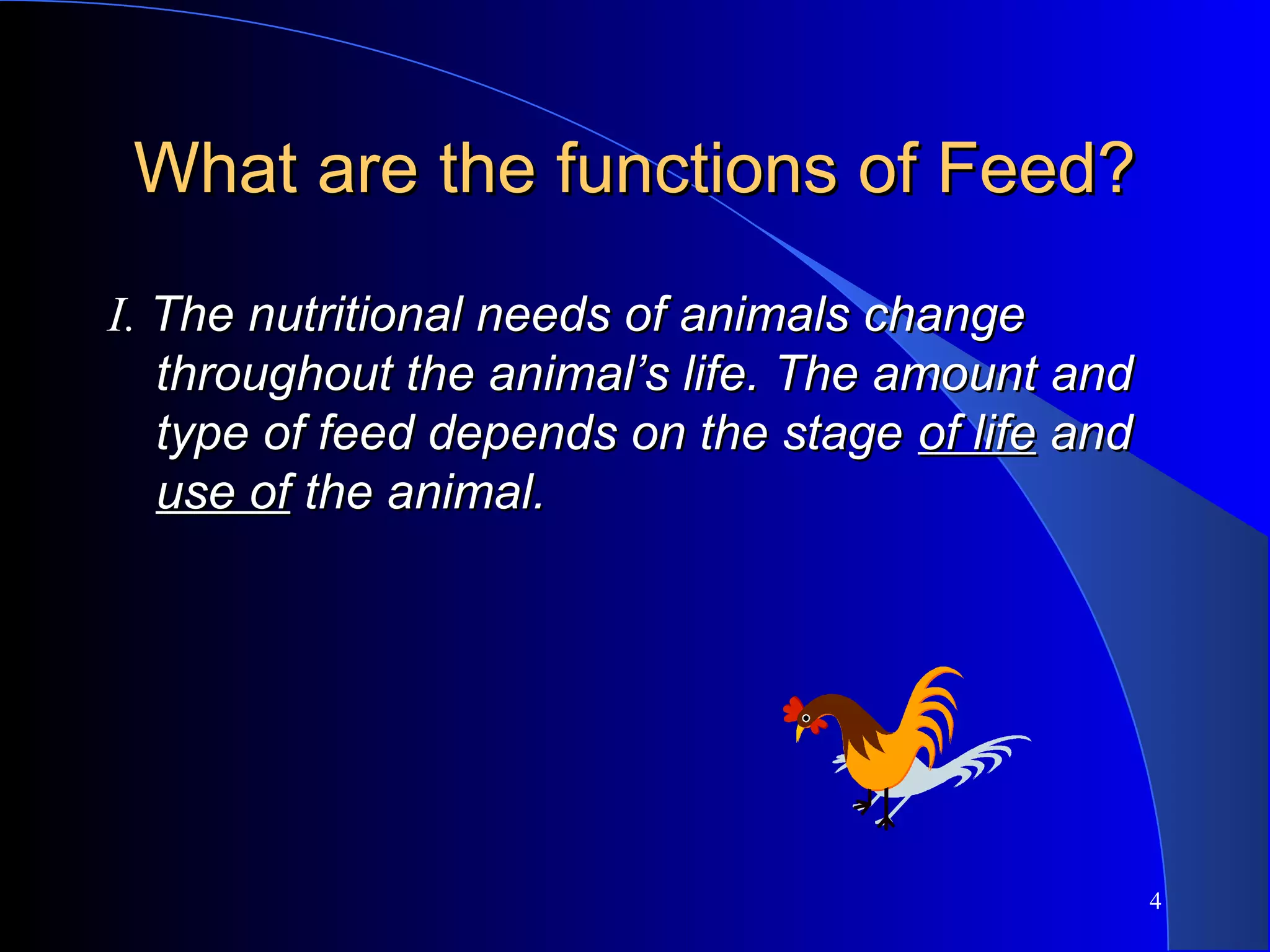 Nutritional Needs of Livestock Animals | PPT
